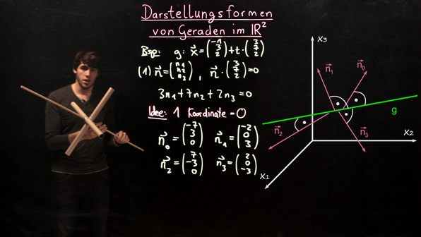 Geradengleichungen im Raum online lernen