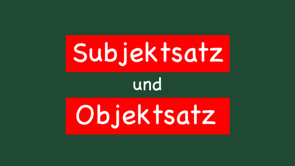 Satzarten bestimmen online lernen
