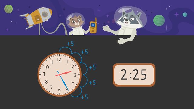 Telling time to five minutes + worksheets