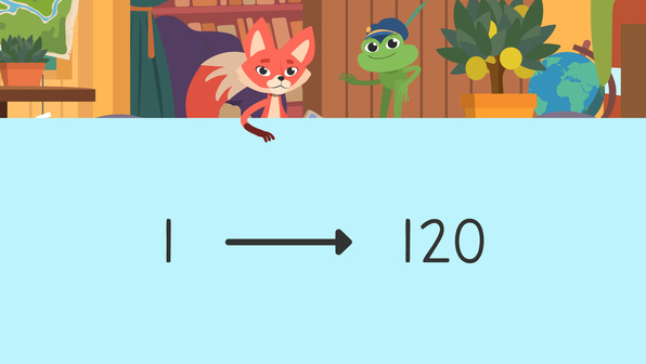 Counting to 120 learn online