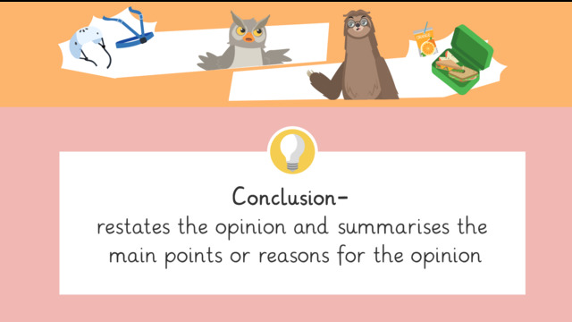 Opinion Writing: Conclusion – English Learn online