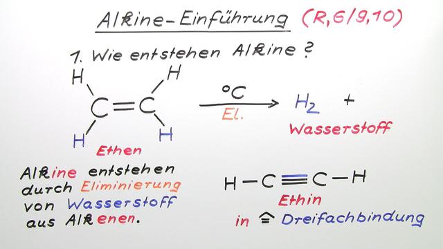 Alkine – Einführung – Chemie online lernen
