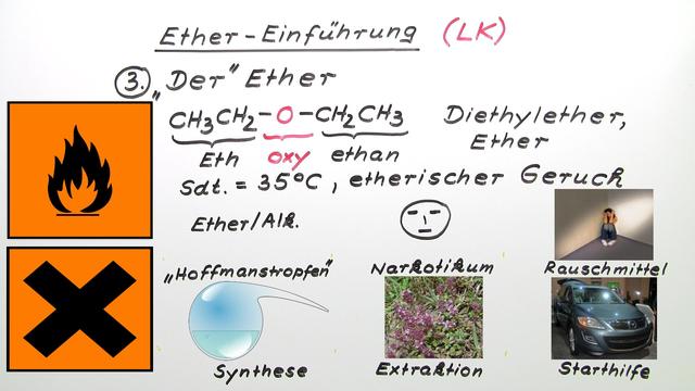 Ether – Einführung (Expertenwissen) – Chemie online lernen