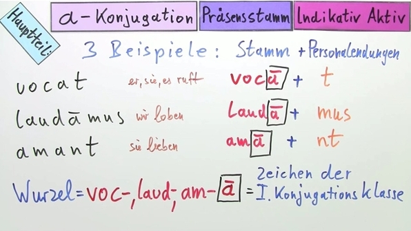 Überblick über alle Konjugationen online lernen