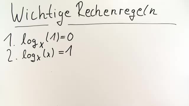 Logarithmen – Rechenregeln – Mathematik online lernen